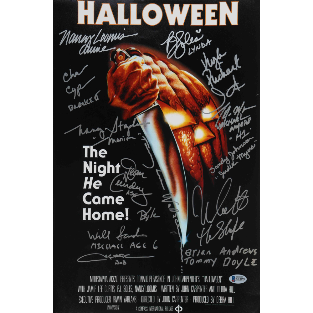"Halloween" 11x17 Movie Poster Print Cast-Signed by (13) with John ...