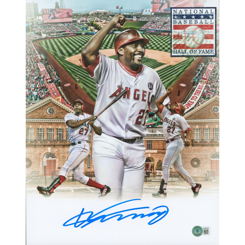 Vladimir Guerrero Sr. Signed Angels 11x14 Photo (Beckett) | Pristine ...