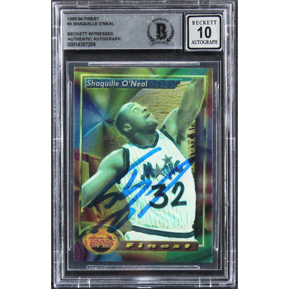 Shaquille O'Neal Signed 1993-94 Finest #3 (BGS | Autograph Graded 10 ...