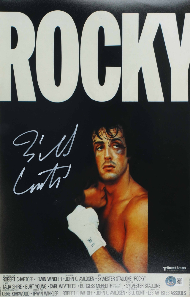 Bill Conti Signed "Rocky" 11x17 Photo (Beckett) | Pristine Auction