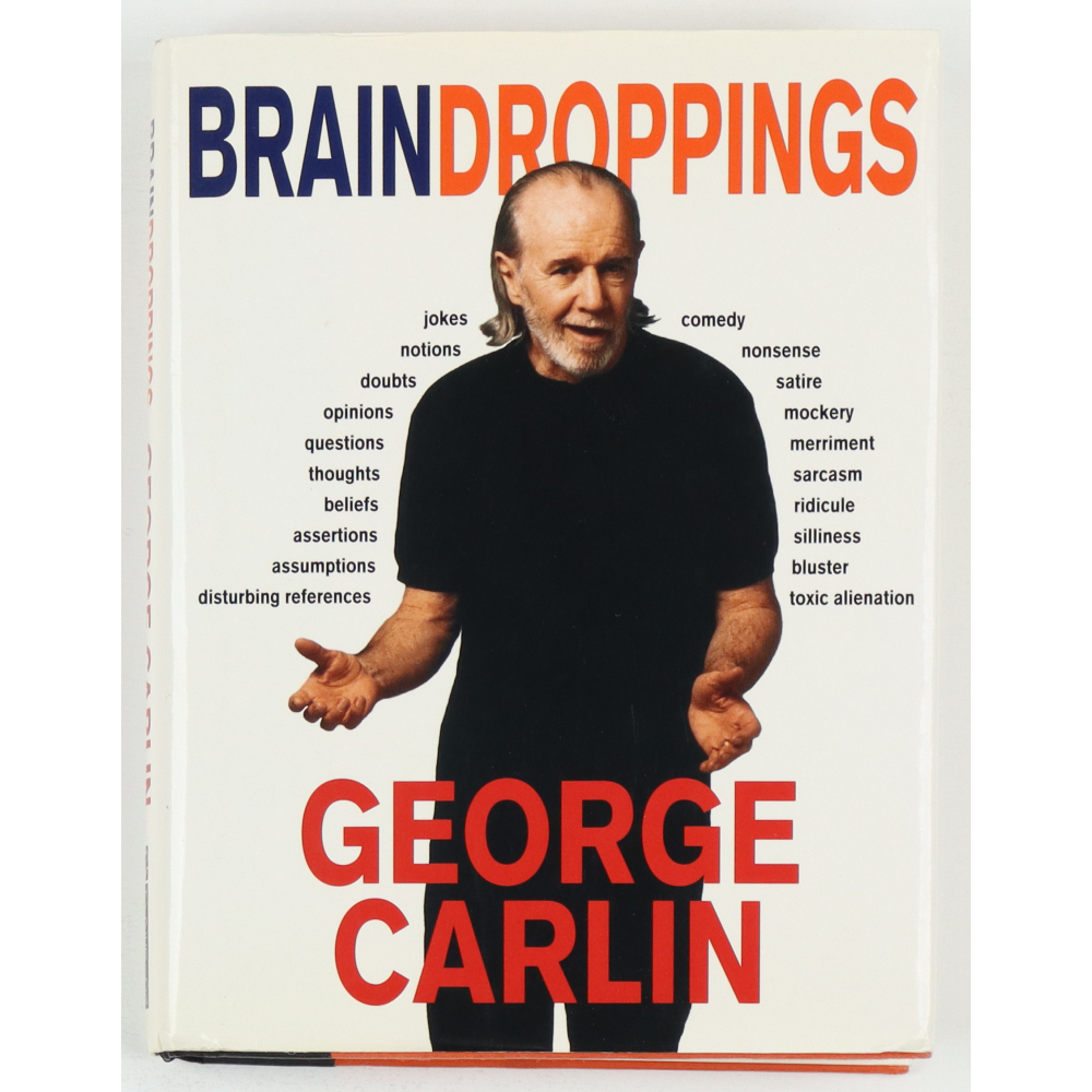 George Carlin Signed "Brain Droppings" Hardcover Book (Beckett ...