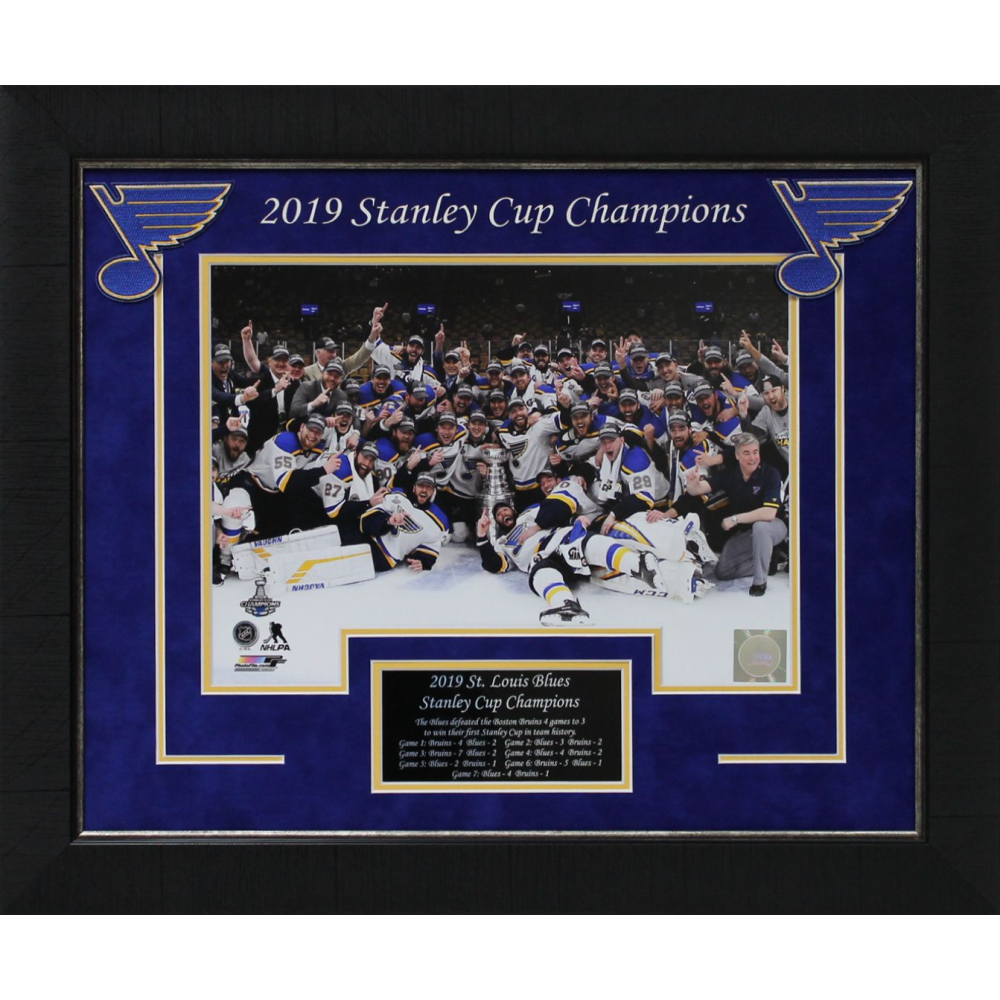 Blues 2019 Stanley Cup Championship Custom Framed Photo Display ...