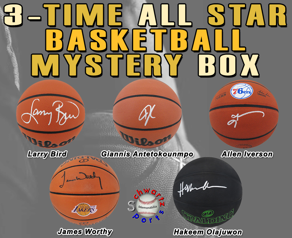 Schwartz Sports – 3-Time NBA ALL STAR Signed Basketball Mystery Box ...