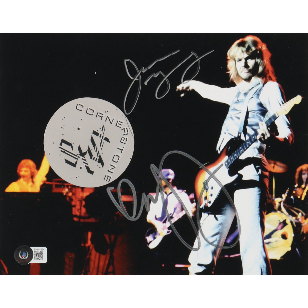 James Young & Dennis DeYoung Signed Styx 8x10 Photo (Beckett ...