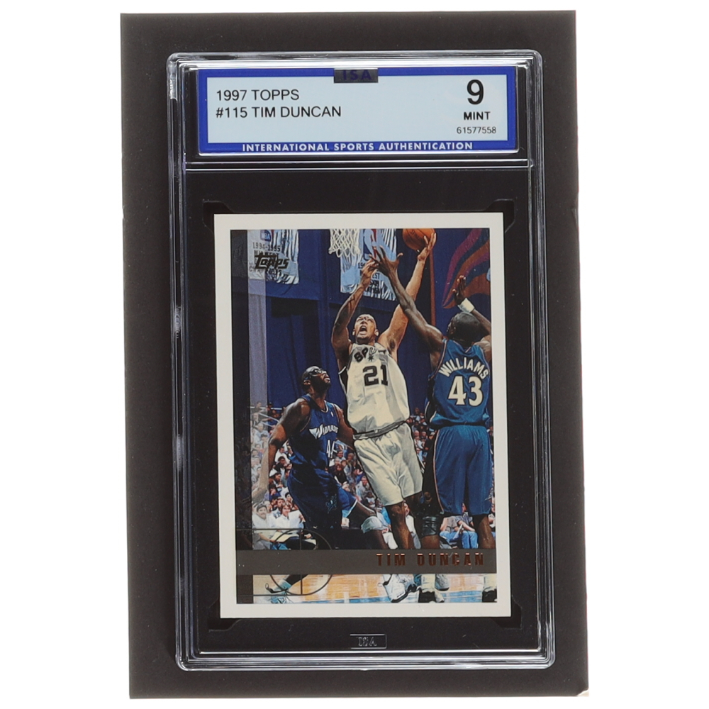 Tim Duncan 1997-98 Topps #115 RC (ISA 9) | Pristine Auction