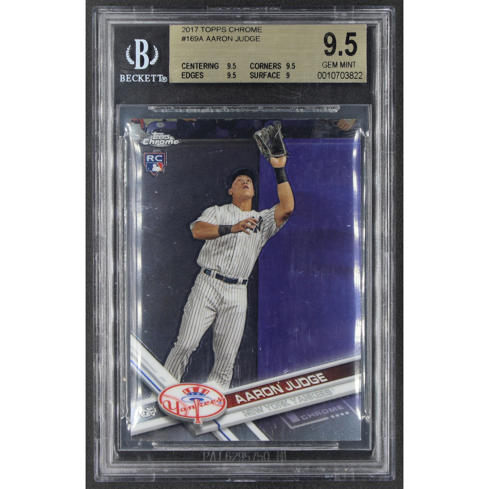 Aaron Judge 2017 Topps Chrome #169A RC (BGS 9.5) | Pristine Auction