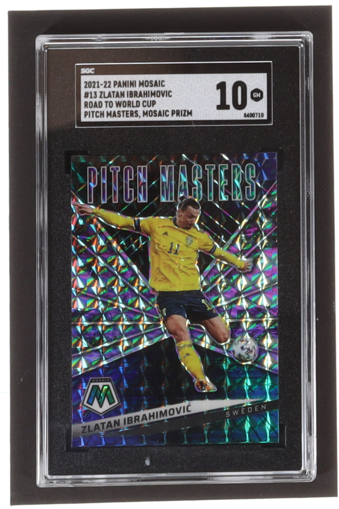 Zlatan Ibrahimovic 2021-22 Panini Mosaic Road to the FIFA World Cup Qatar Pitch Masters Mosaic ...