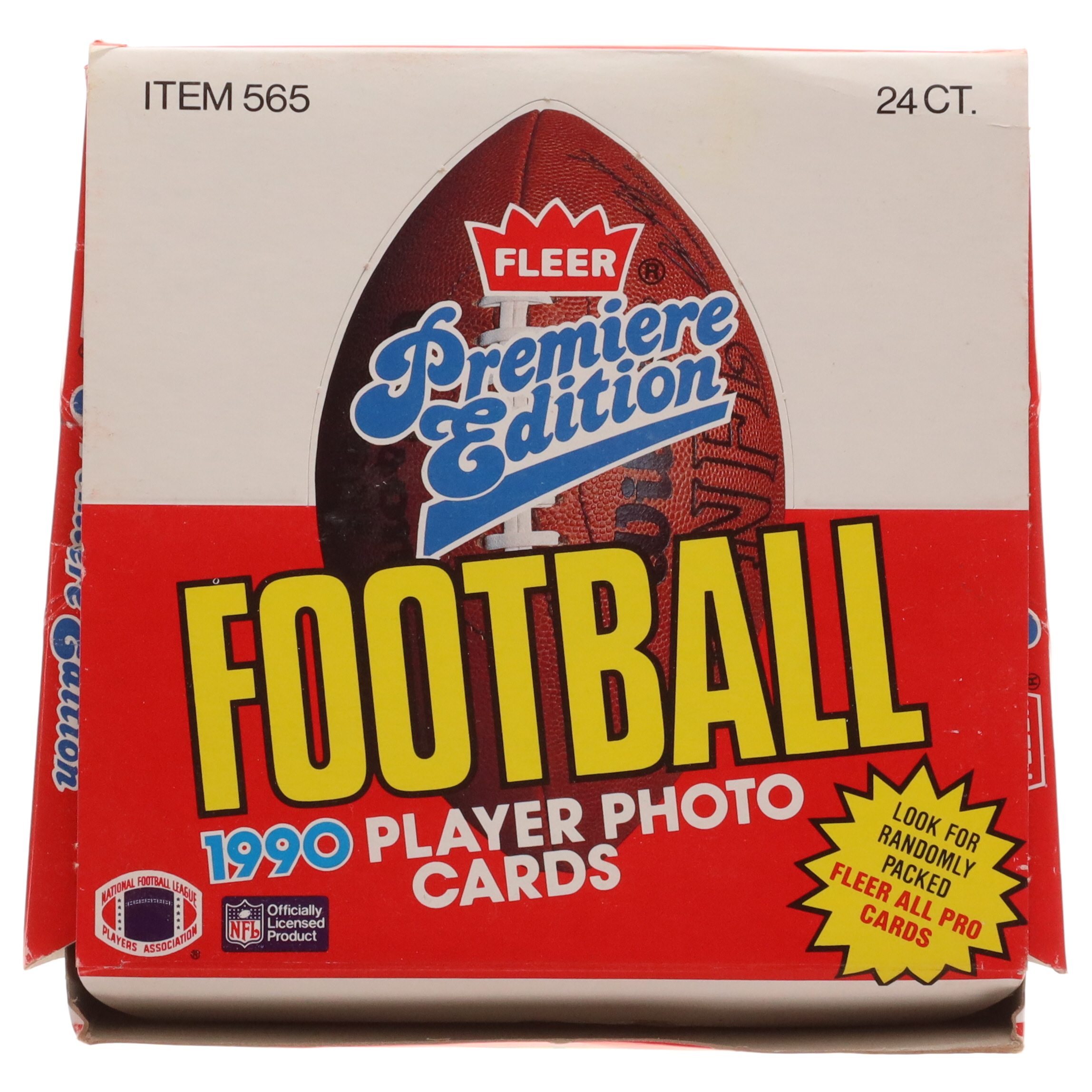 1990 Fleer Premiere Edition Football Wax Box with (24) Packs | Pristine ...