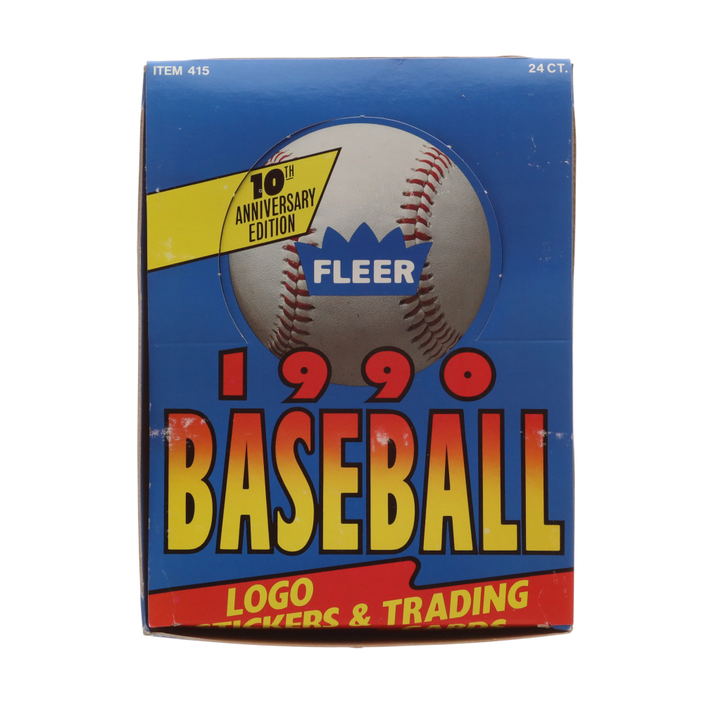 1990 Fleer Baseball Box of (24) Rack Packs | Pristine Auction