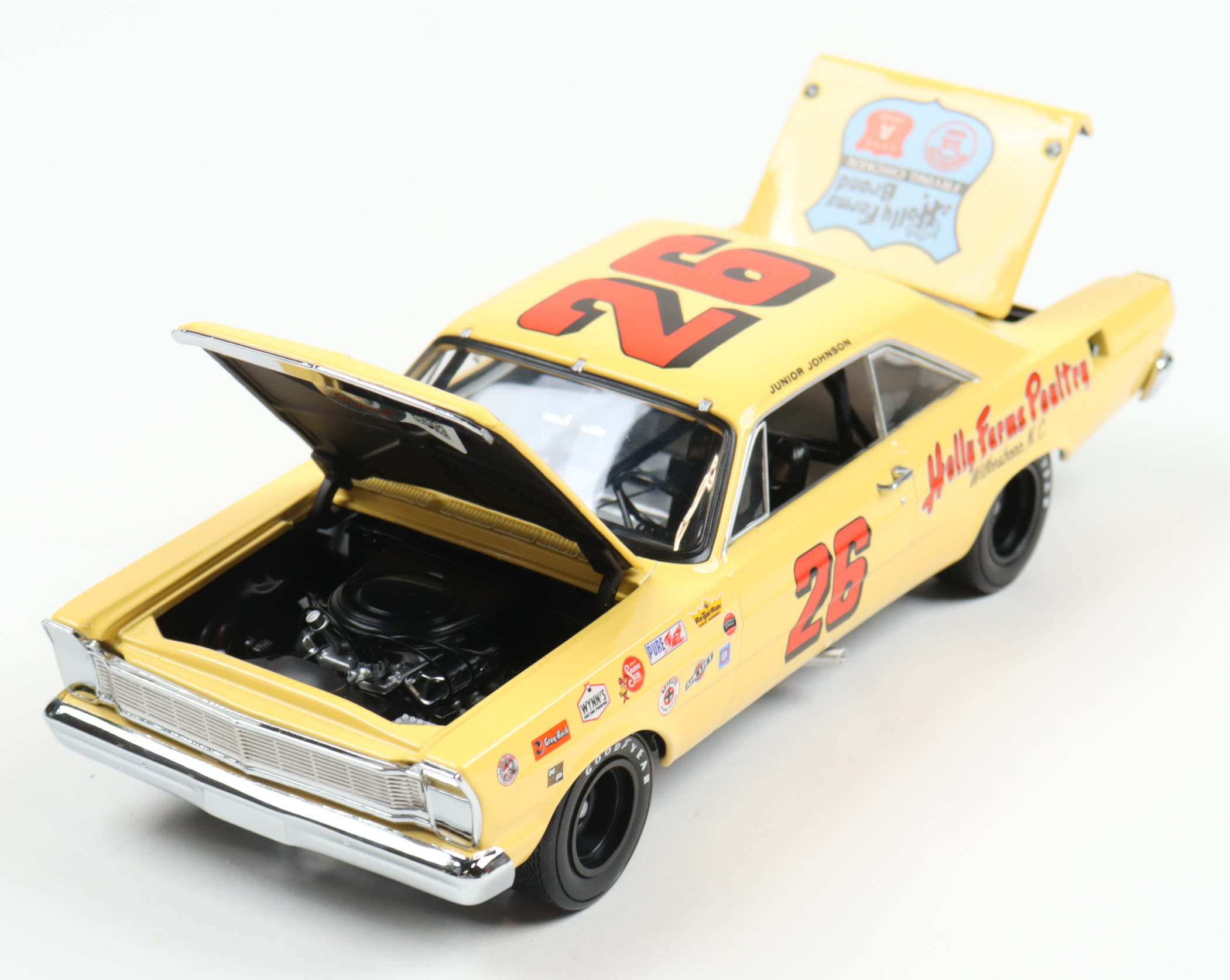 Junior Johnson Signed Holly Farms Poultry / 1965 Ford Galaxie 1:24 ...