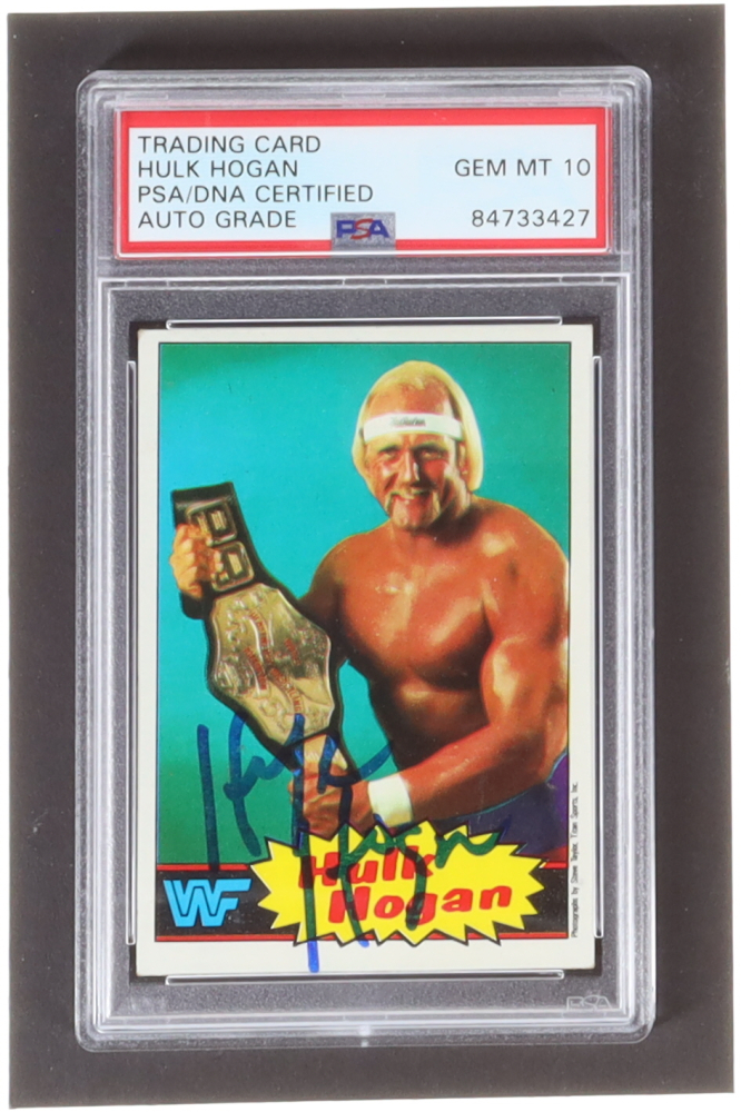 Hulk Hogan Signed 1985 Topps WWF #16 RC (PSA) | Pristine Auction