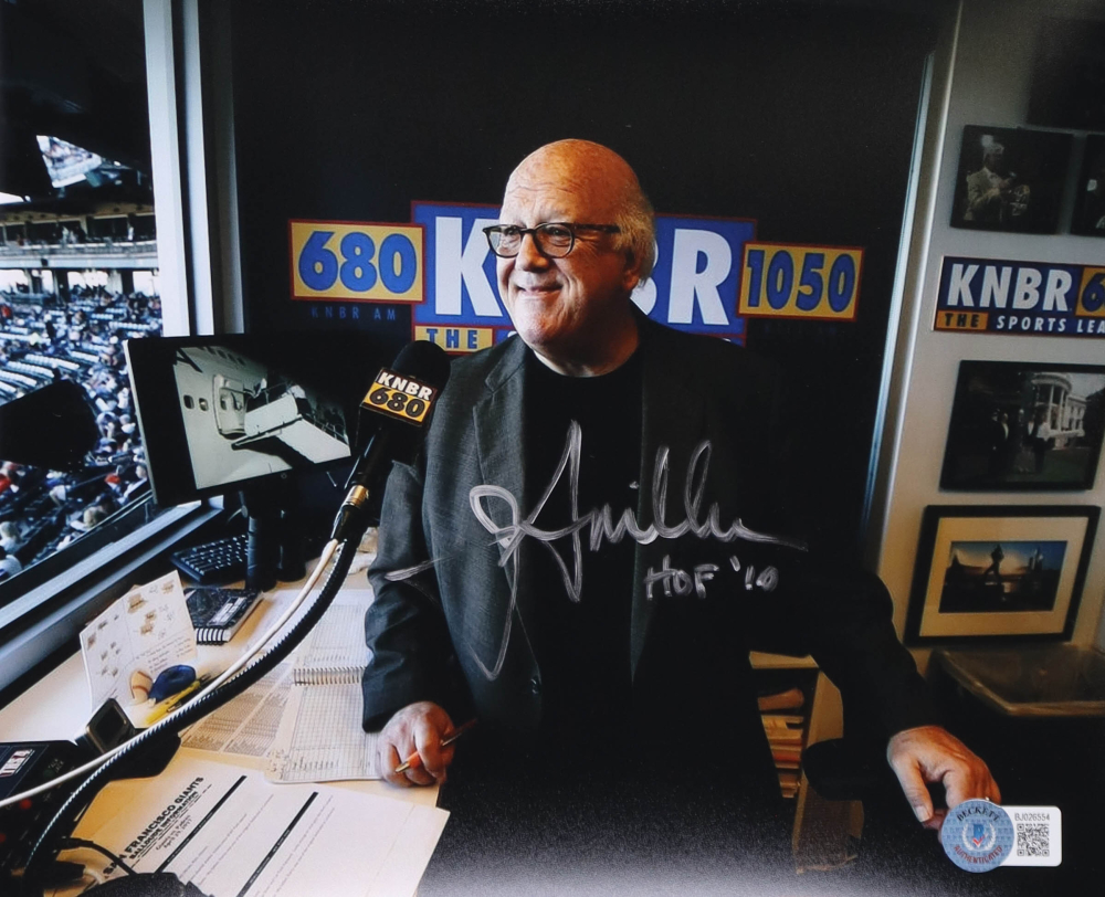 Jon Miller Signed 8x10 Photo Inscribed "HOF '10" (Beckett) | Pristine ...