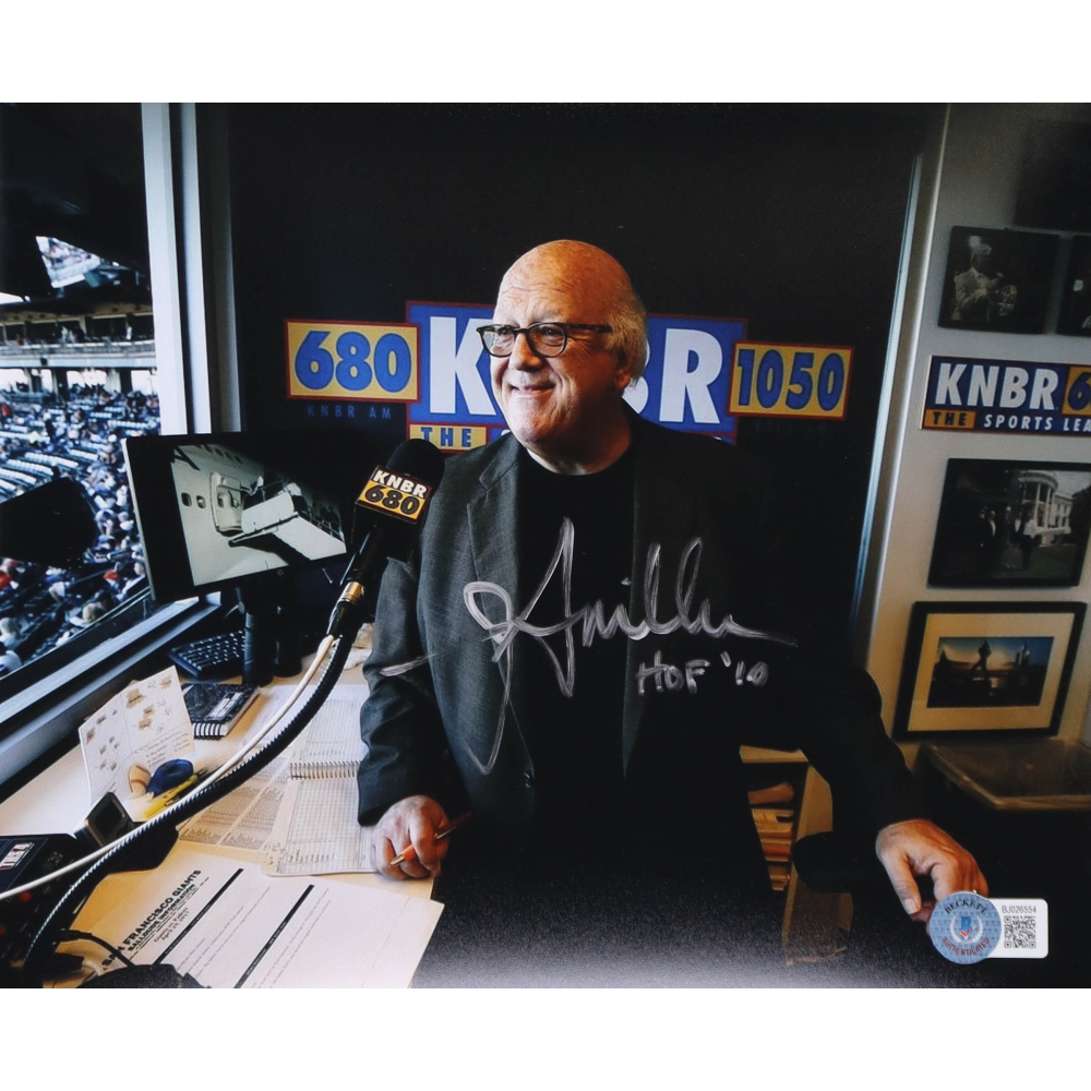 Jon Miller Signed 8x10 Photo Inscribed "HOF '10" (Beckett) | Pristine ...