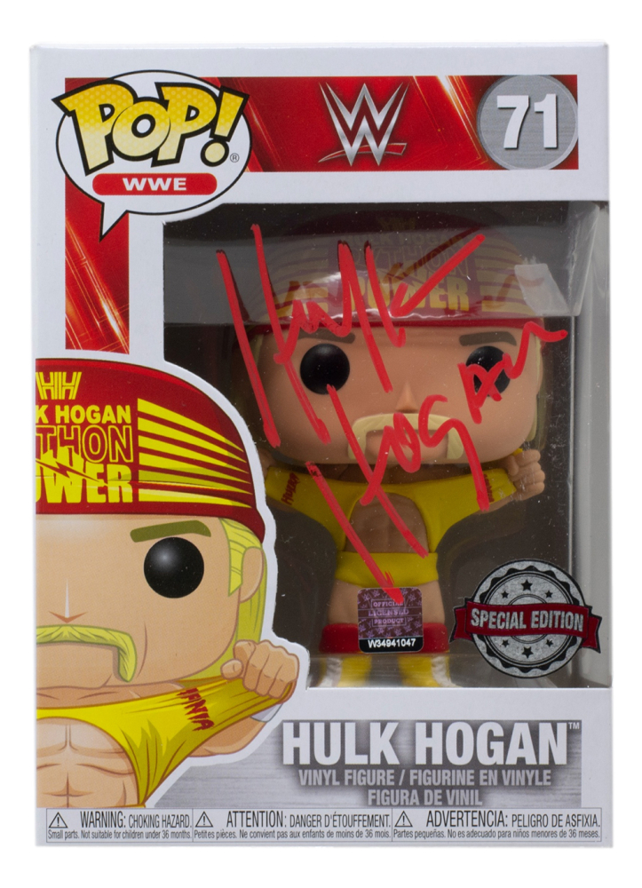 Hulk Hogan Signed "WWE" Hulk Hogan #71 Funko Pop! Vinyl Figure (JSA ...
