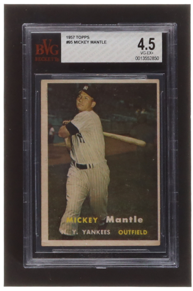 Mickey Mantle 1957 Topps #95 (BVG 4.5) | Pristine Auction