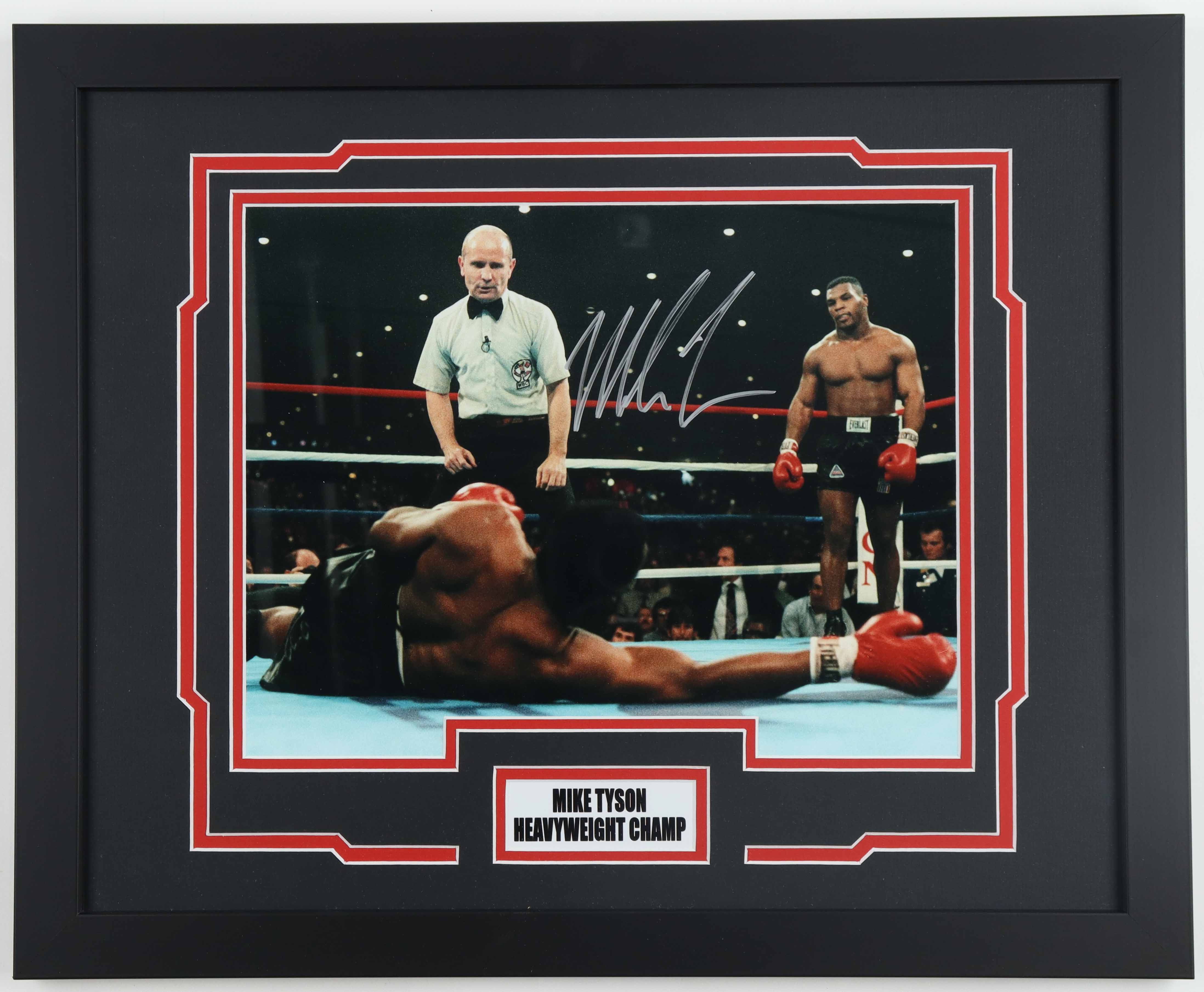 Mike Tyson Signed Custom Framed Photo Display (JSA) | Pristine Auction
