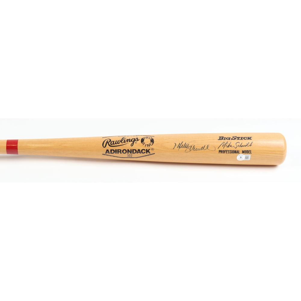 Mike Schmidt Signed Adirondack Professional Player Model Baseball Bat ...