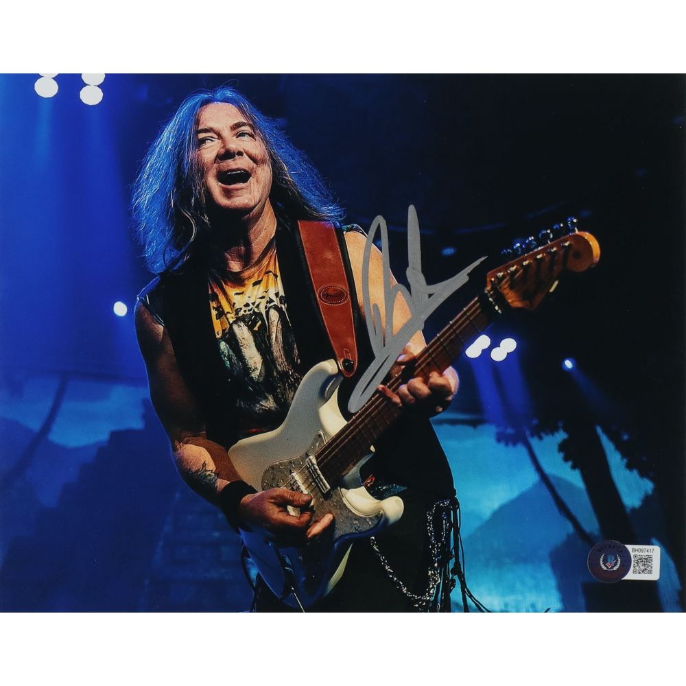 Dave Murray Signed Iron Maiden 8x10 Photo (Beckett) | Pristine Auction