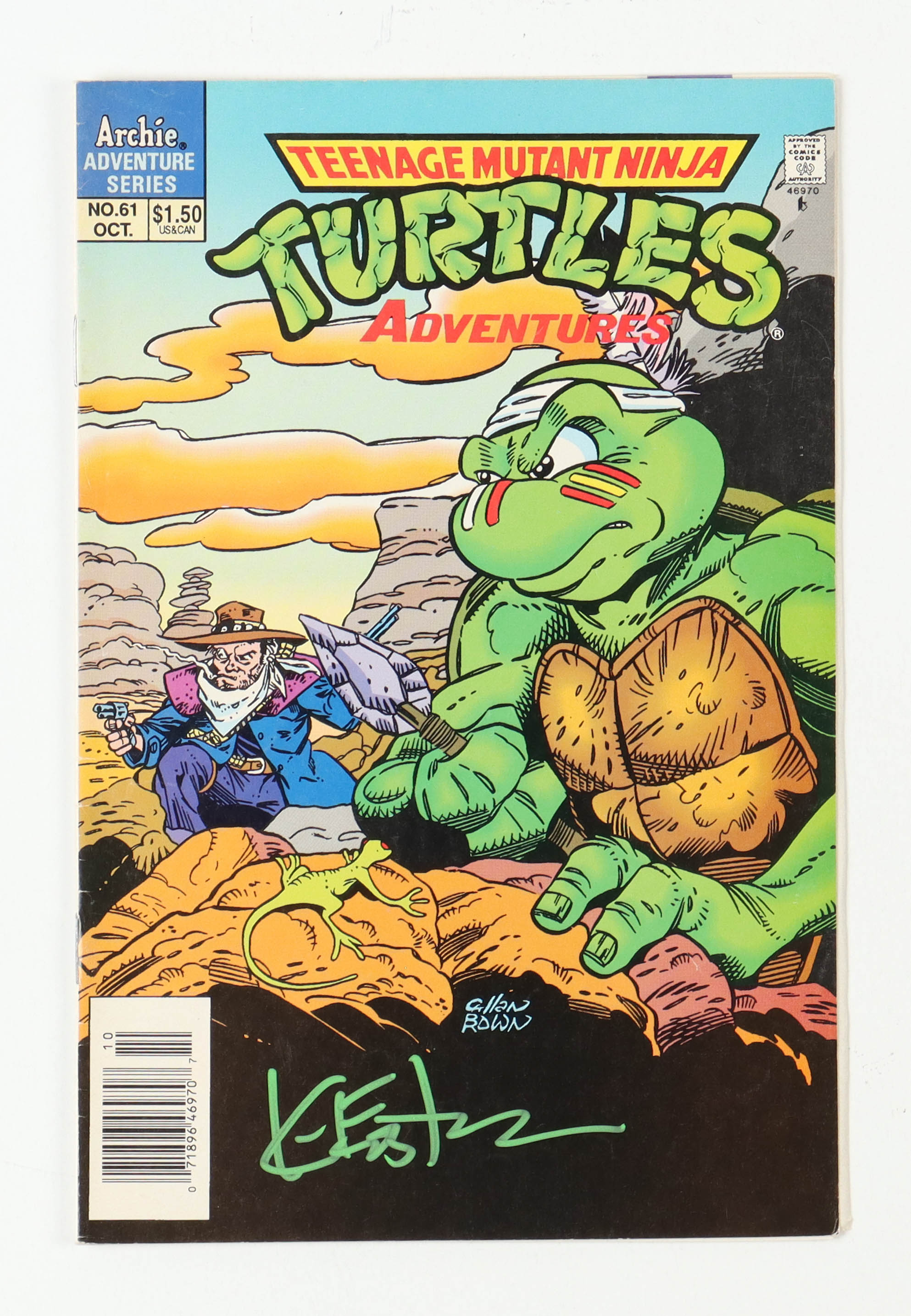 Kevin Eastman Signed "Teenage Mutant Ninja Turtles" Issue #61 Archie ...