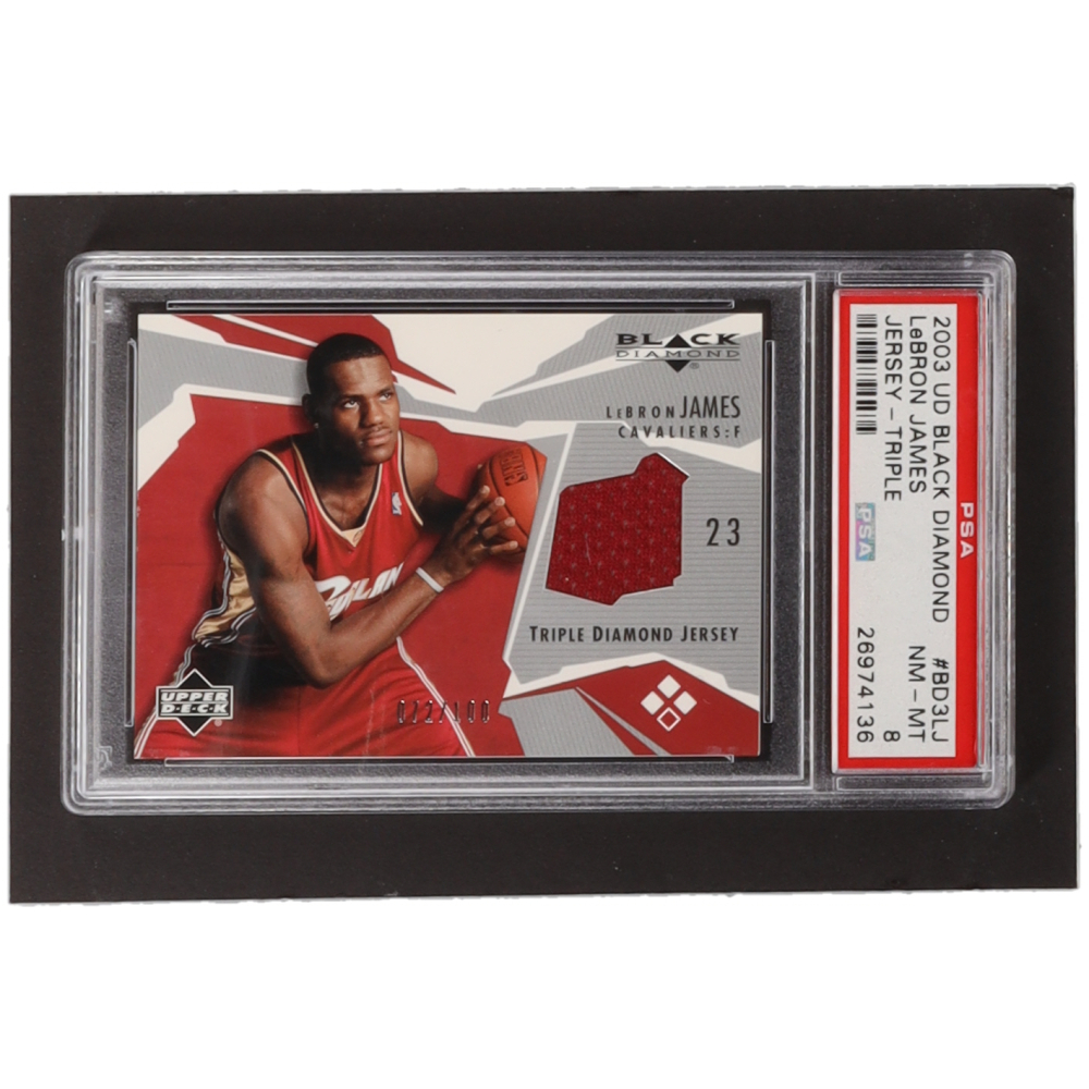 LeBron James 2003-04 Black Diamond Jerseys Triple Diamond #BD3LJ #072/ ...