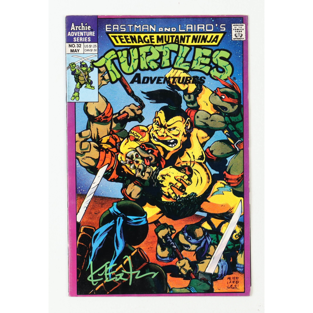 Kevin Eastman Signed "Teenage Mutant Ninja Turtles" Issue #32 Archie ...