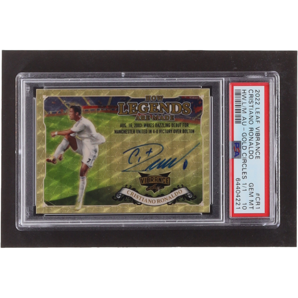 Cristiano Ronaldo 2022 Leaf Vibrance How Legends Are Made Autographs ...