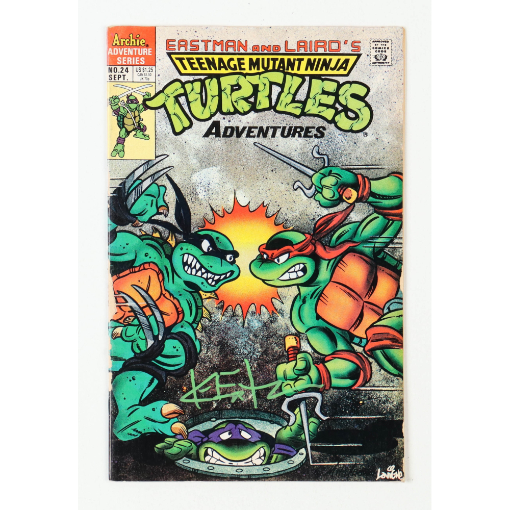 Kevin Eastman Signed "Teenage Mutant Ninja Turtles" Issue #24 Archie ...