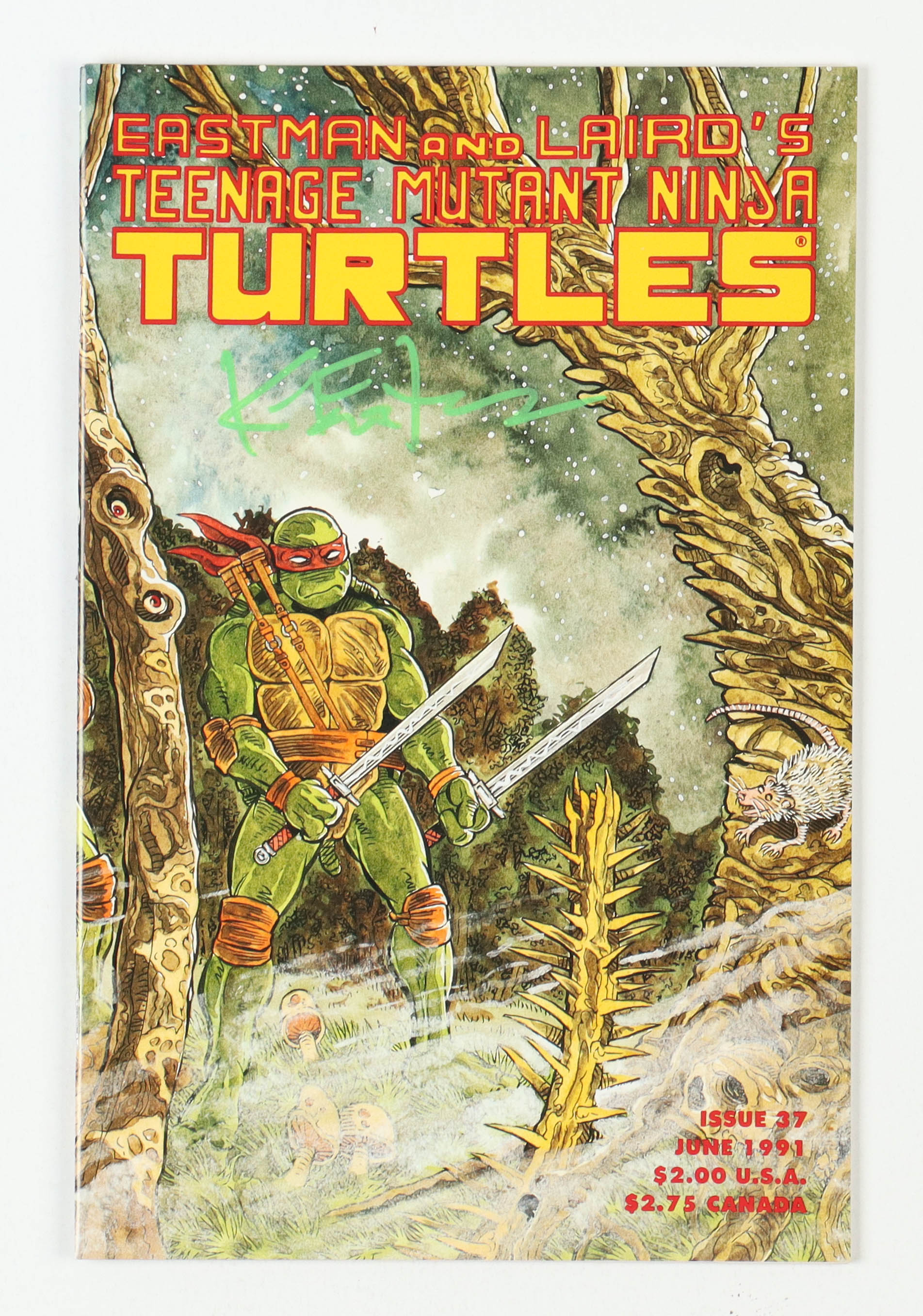 Kevin Eastman Signed "Teenage Mutant Ninja Turtles" Issue #37 Mirage ...