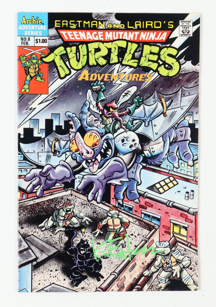Kevin Eastman Signed "Teenage Mutant Ninja Turtles" Issue #8 Archie ...