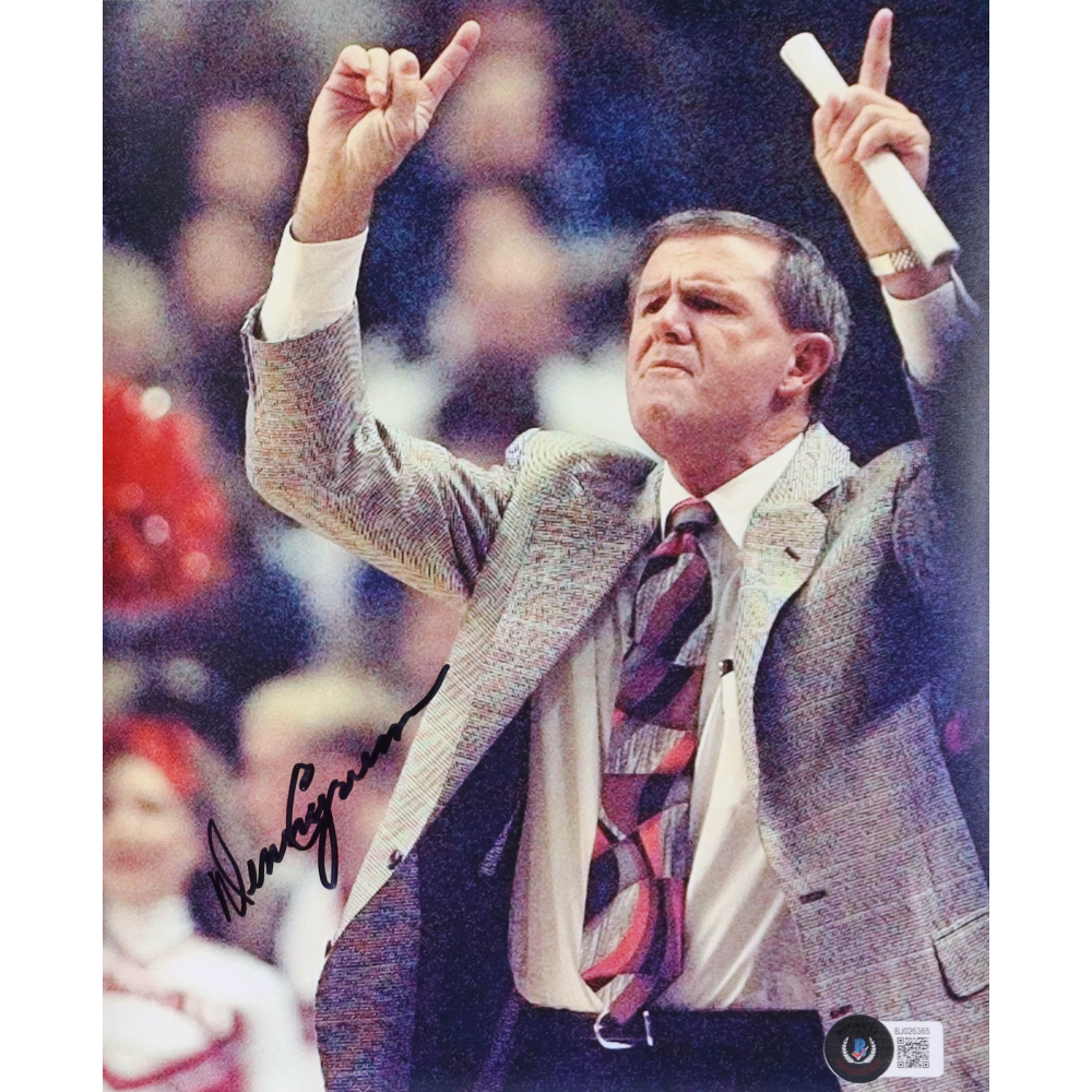 Denny Crum Signed Louisville Cardinal 8x10 Photo (Beckett) | Pristine ...