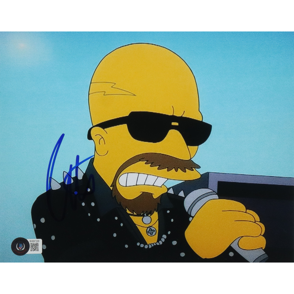 Rob Halford Signed "The Simpsons" 8x10 Photo (Beckett) | Pristine Auction