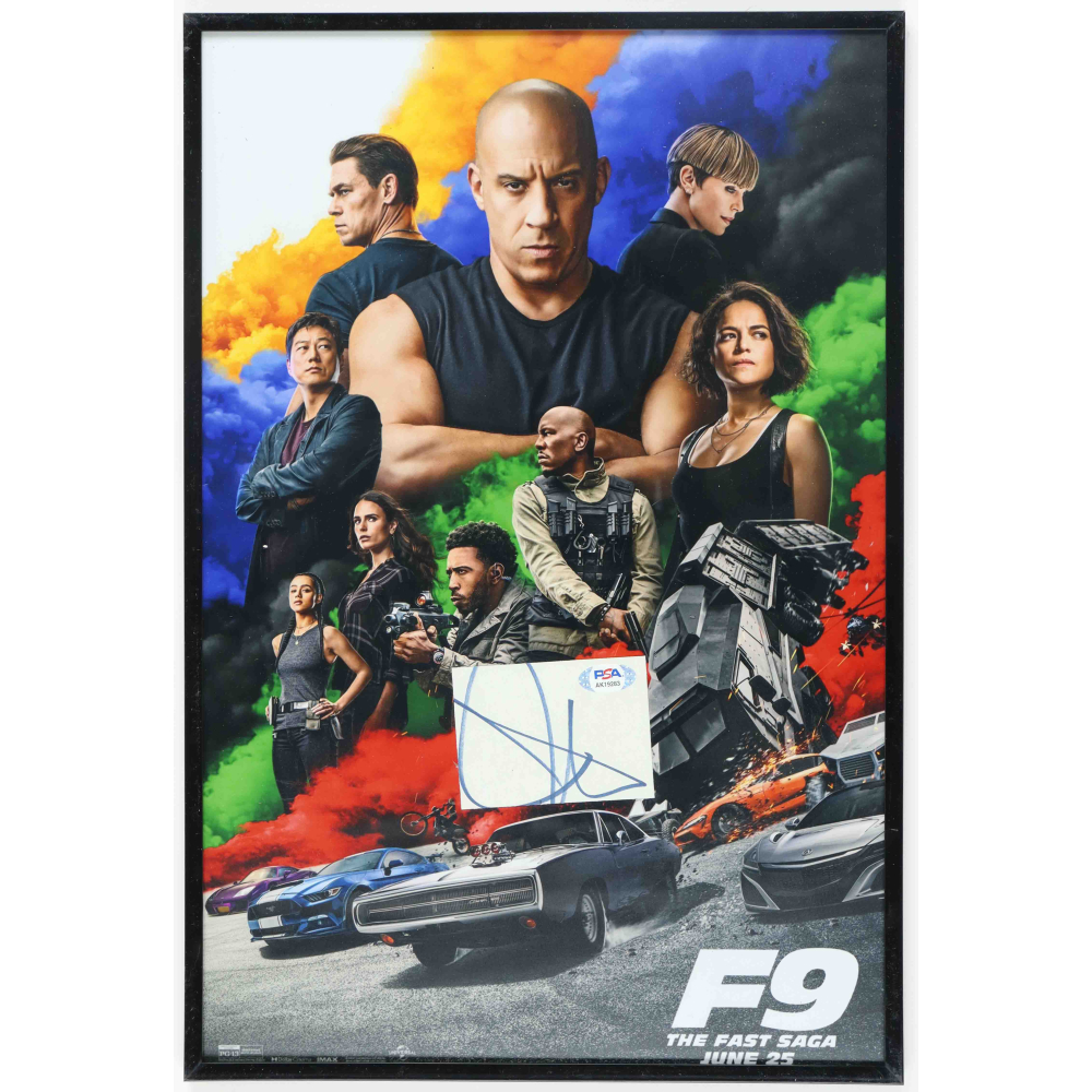 John Cena Signed "Fast 9" Custom Framed Cut Display (PSA) | Pristine ...
