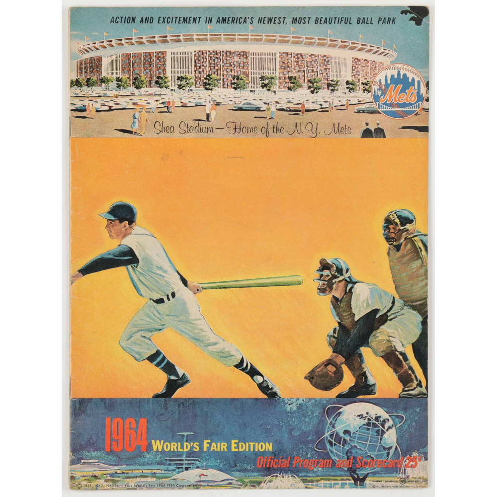 Vintage 1964 Mets Program & Score Card | Pristine Auction