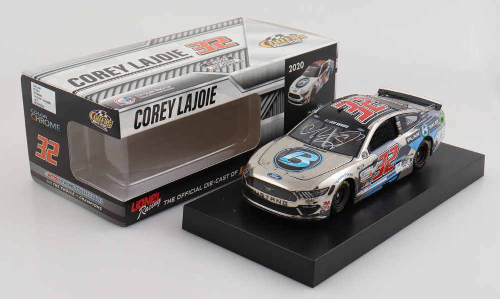 Corey Lajoie Signed NASCAR #32 Plan B 2020 Ford Mustang Color Chrome 1: ...