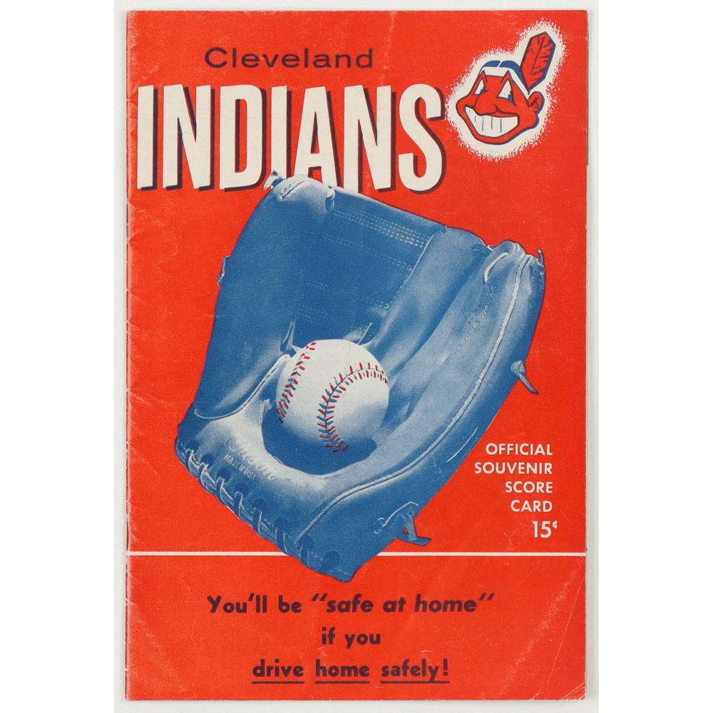 Vintage 1955 Indians Program & Score Card | Pristine Auction