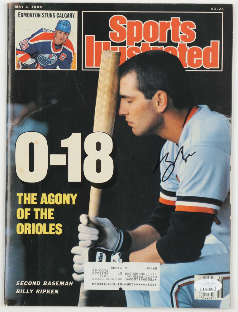 Billy Ripken Signed 1988 Sports Illustrated Magazine (JSA) | Pristine ...