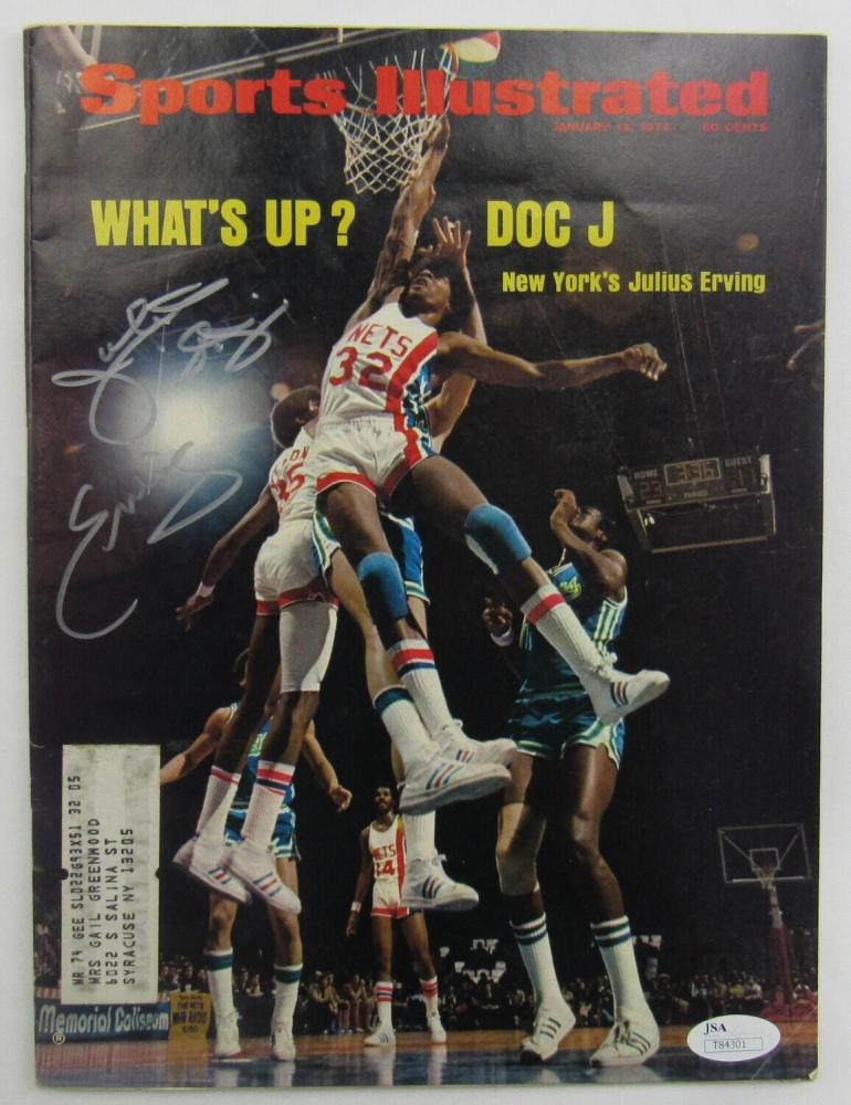 Julius Erving Signed 1974 Sports Illustrated Magazine (JSA) | Pristine Auction