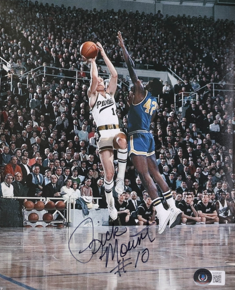 Rick Mount Signed Purdue Boilermakers 8x10 Photo (Beckett) | Pristine ...