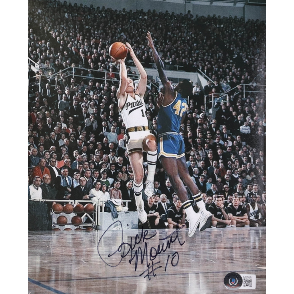 Rick Mount Signed Purdue Boilermakers 8x10 Photo (Beckett) | Pristine ...