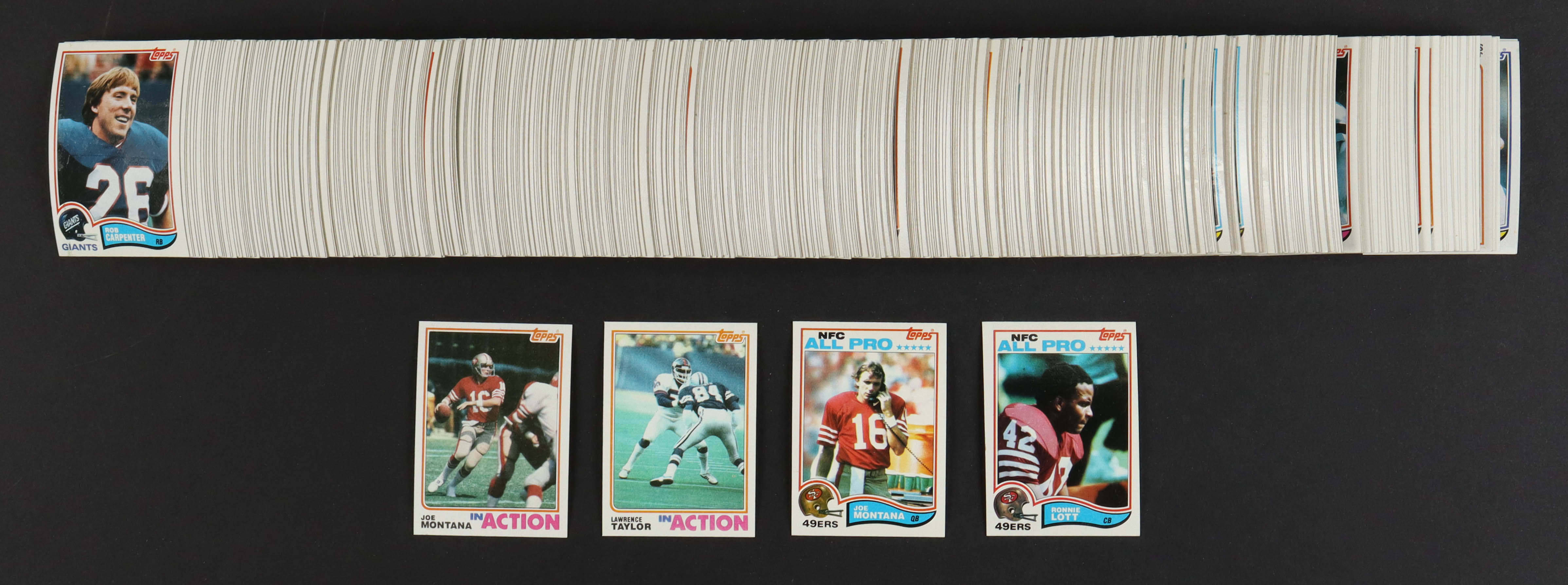 1982 Topps Football Complete Set of (528) Cards with Lawrence Taylor ...