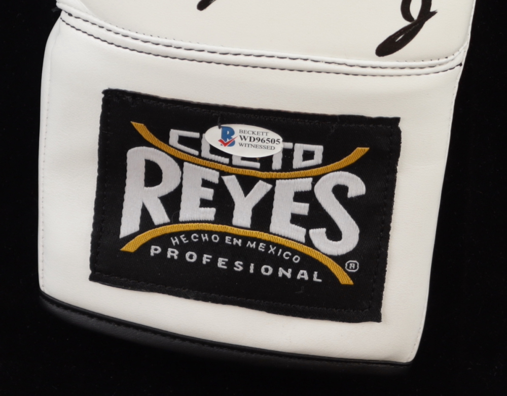 Floyd Mayweather Jr. Signed Cleto Reyes Boxing Glove Inscribed "TMT ...