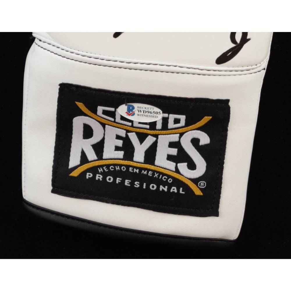 Floyd Mayweather Jr Signed Cleto Reyes Boxing Glove Inscribed Tmt