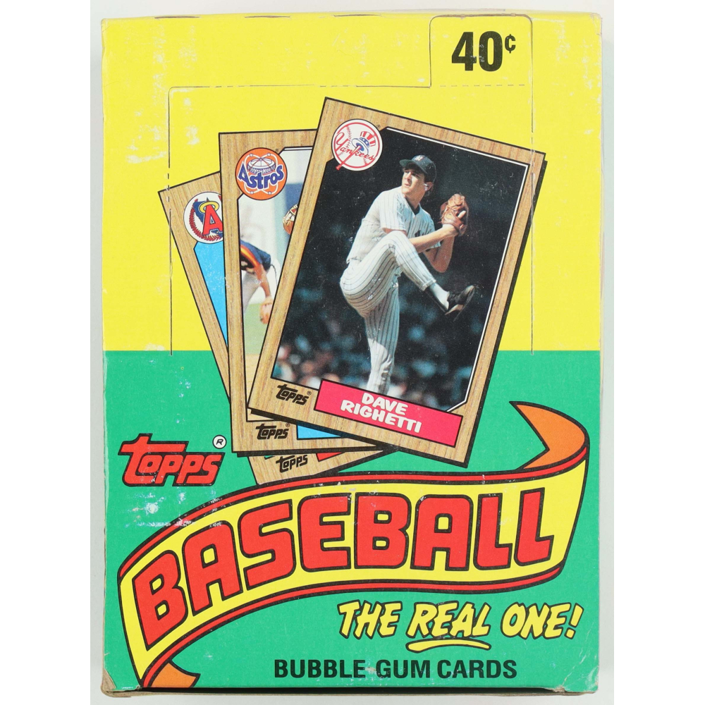 1987 Topps Baseball Wax Box with (36) Packs | Pristine Auction