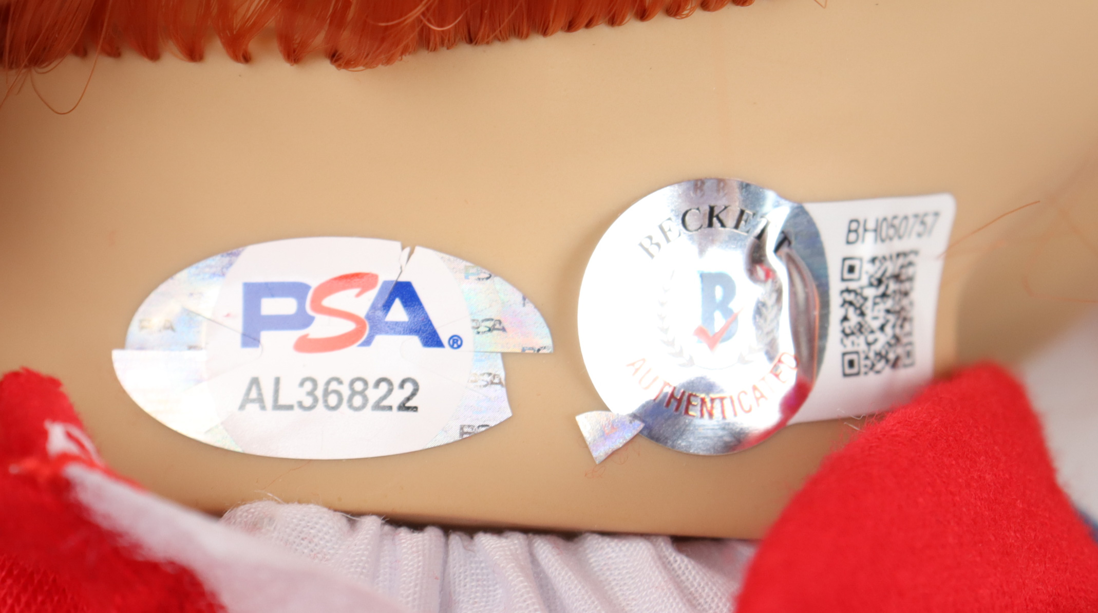 Ed Gale Signed "Bride of Chucky" Spirit Halloween Chucky Doll Inscribed ...