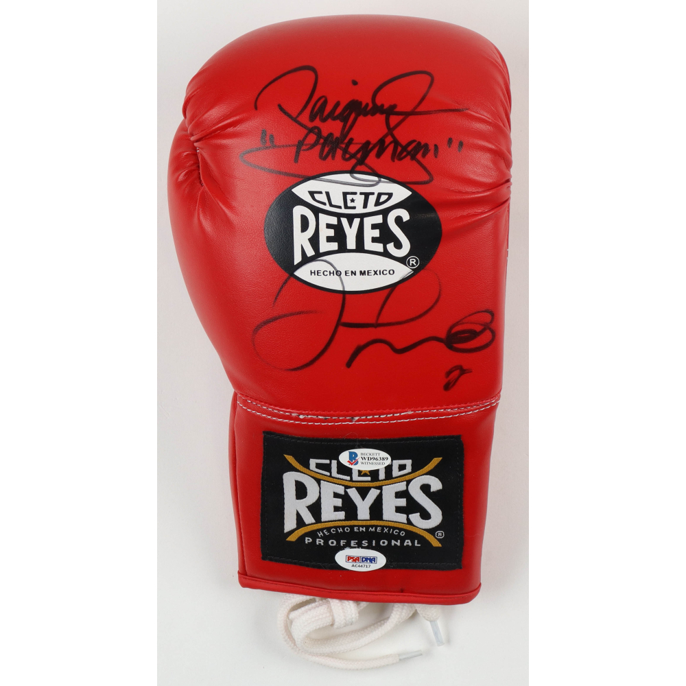 Manny "PacMan" Pacquiao & Floyd Mayweather Jr. Signed Cleto Reyes ...