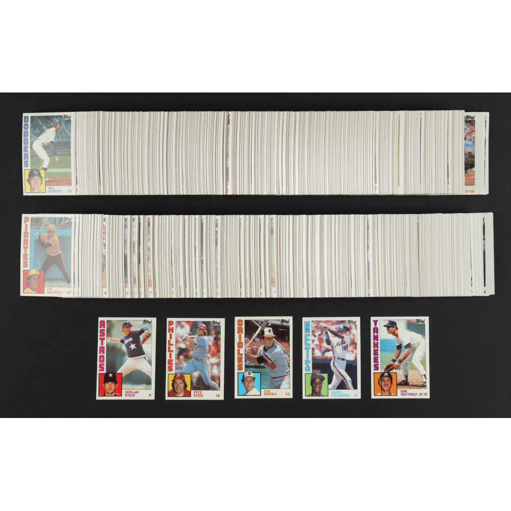 1984 Topps Baseball Complete Set of (792) Cards with Don Mattingly #8 ...
