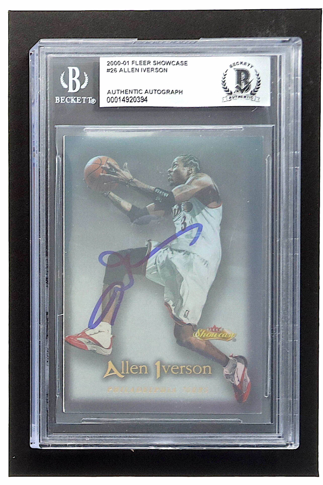 Allen Iverson Signed 2000-01 Fleer Showcase #26 (BGS) | Pristine Auction