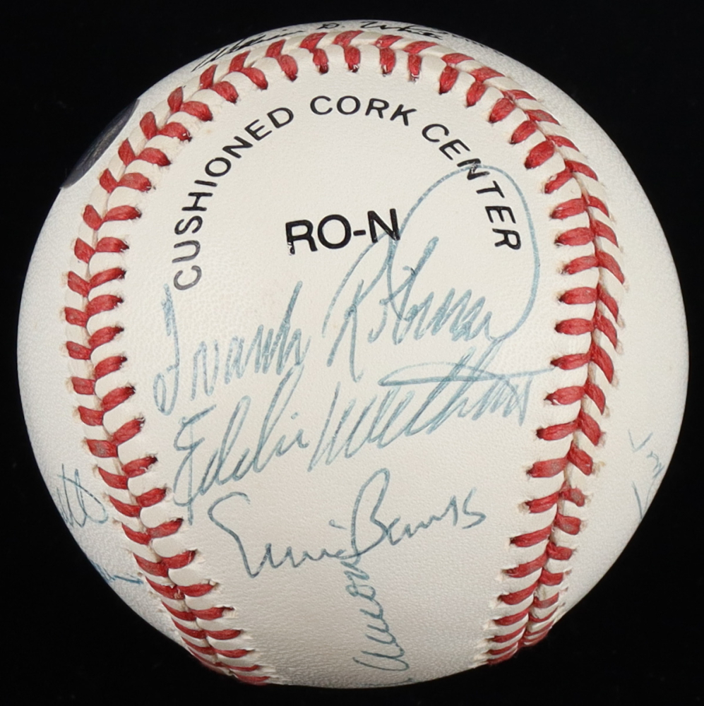 "500 Home Run Club" ONL Baseball Signed by (9) with Hank Aaron, Willie ...