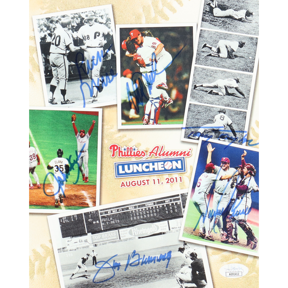 Phillies Alumni Luncheon 8x10 Photo Signed by (5) with Jim Bunning ...