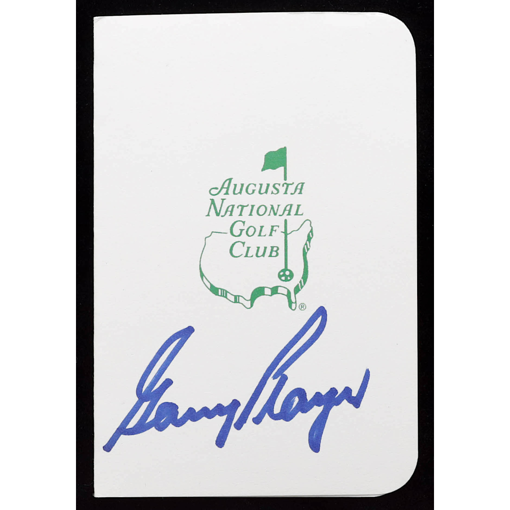 Gary Player Signed Masters Augusta National Golf Club Scorecard (JSA ...